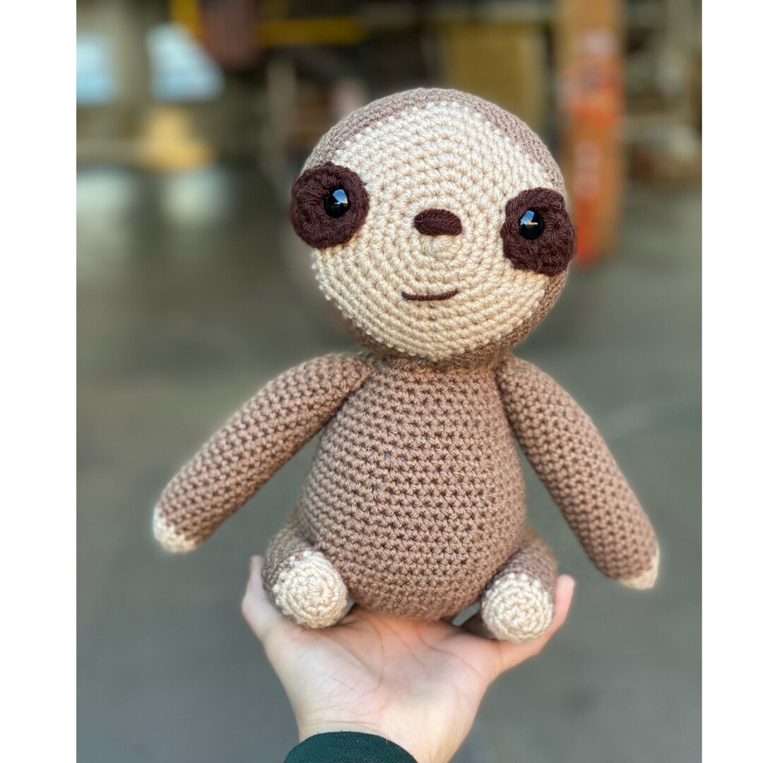 Crochet Sloth | Plushie | Amigurumi Happy Sloth - Etsy