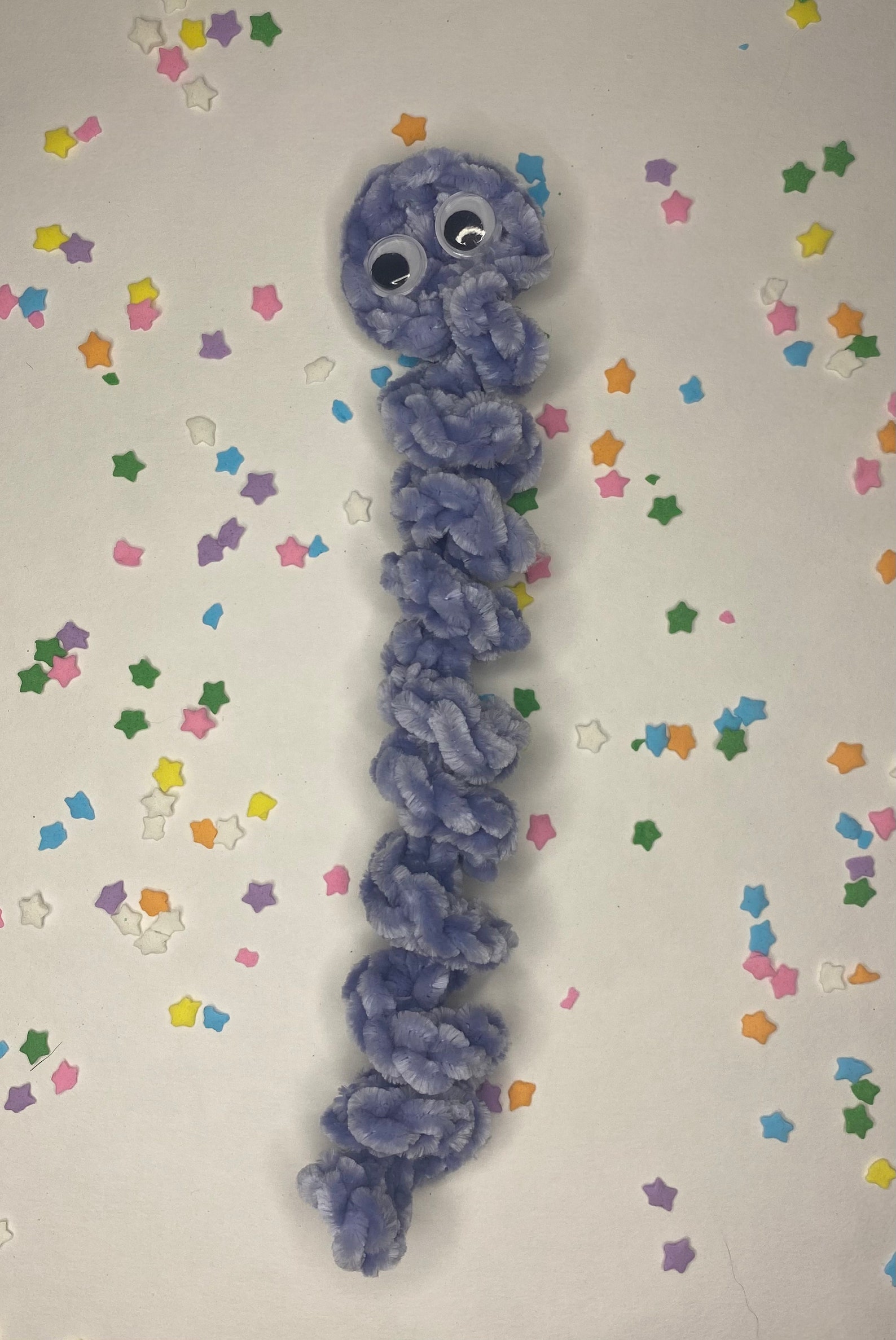 Crochet Velvet Worry Worm Medium Size Stress Toy Anxiety - Etsy