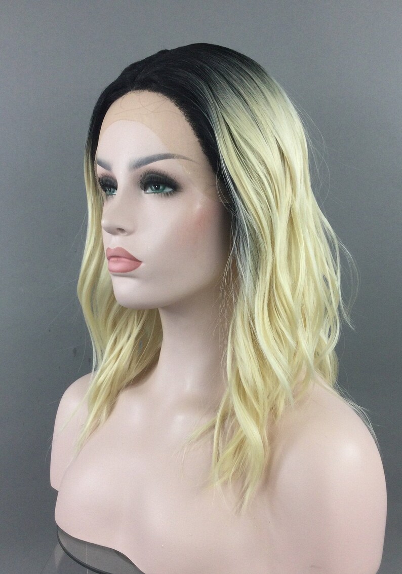 Luxurious LACE FRONT High-heat Synthetic Fiber Wavy Long Bob | Etsy