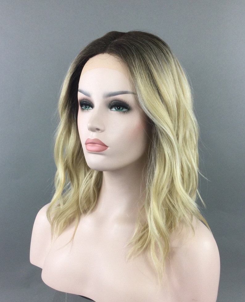 Luxurious LACE-FRONT Center Part High-heat Synthetic Fiber - Etsy