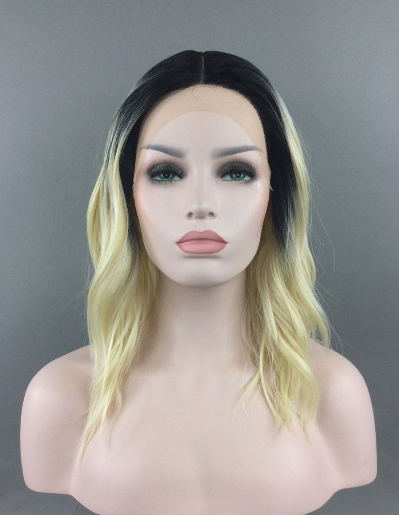 Luxurious LACE FRONT High-heat Synthetic Fiber Wavy Long Bob | Etsy