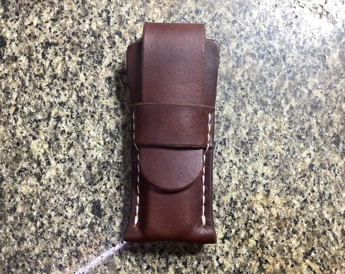 Leather Pocket Folding Knife Slip Pouch Buck 110 Size (sheath Only) - Etsy