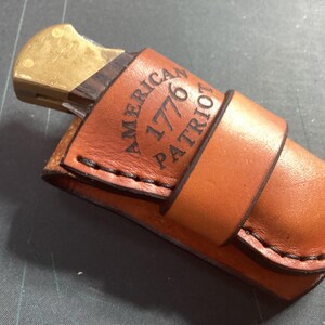 Leather Pocket Knife Sheath Buck 112 Buscadero sheath Only - Etsy