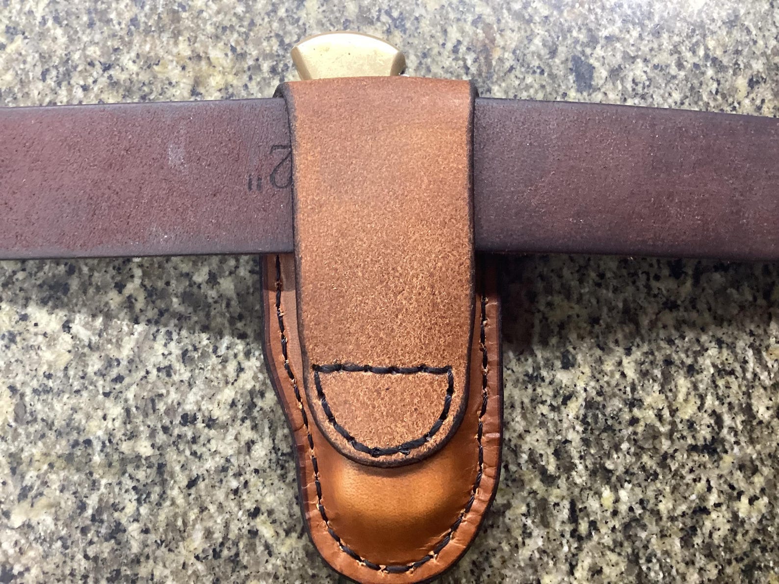 Leather Folding Knife Belt Loop Sheath Buck 110 Left Hand (sheath Only ...