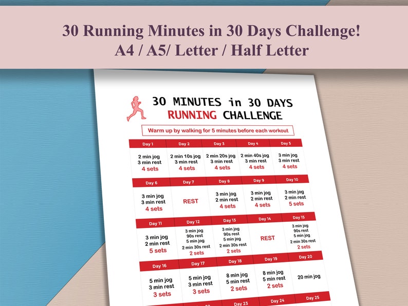 30 Day Running Challenge | | Run 30 Minutes in 30 Days | Challenge ...