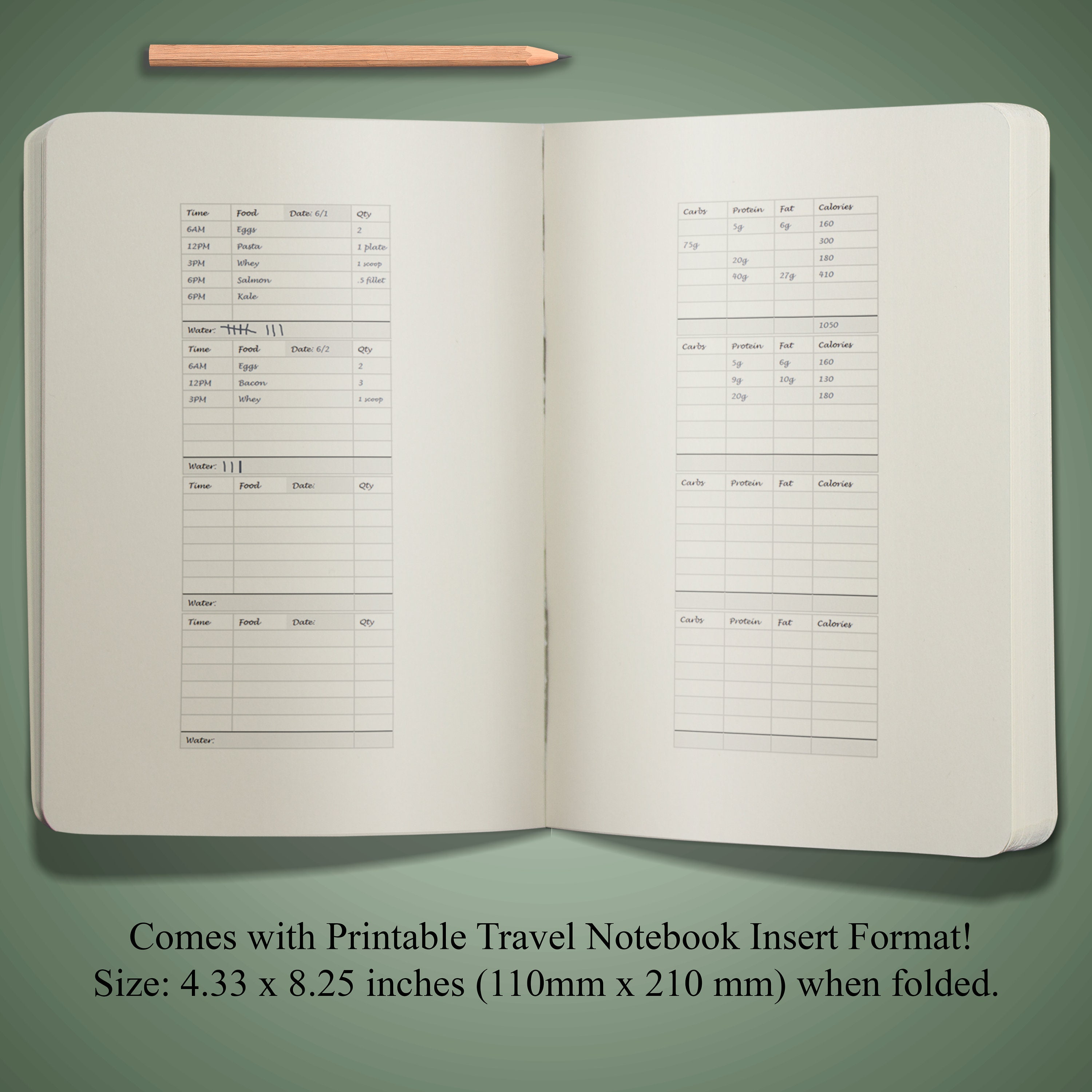 Printable Daily Food Diary | Food Tracker to Hit Your Goals! - Etsy