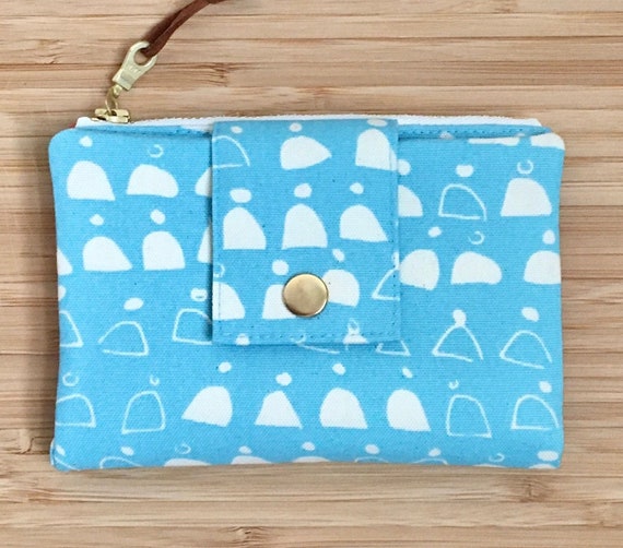 Essex Wallet Organic Canvas Sky Blue - Etsy