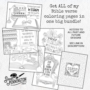 John 3:16 Bible Verse PRINTABLE COLORING PAGE - Instant Download ...