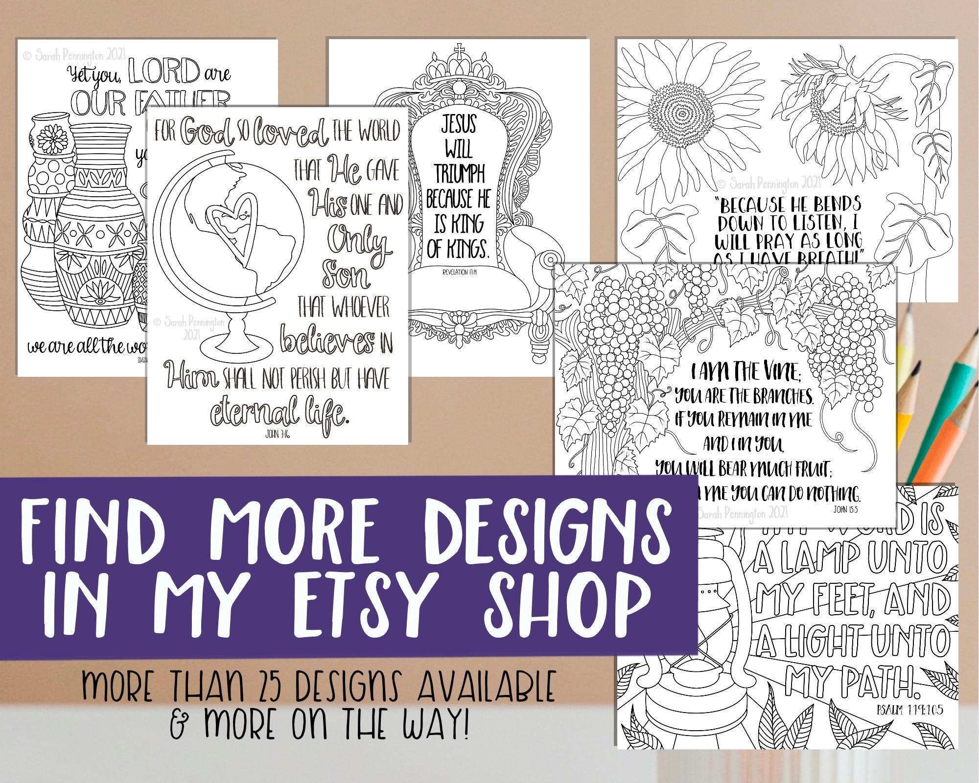 God's Masterpiece Coloring Page: Christian Art Activity (printable ...