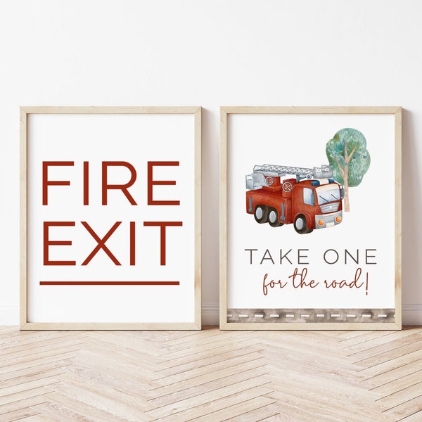 Firefighter Road Signs - Etsy