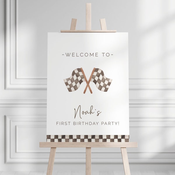 First Lap Birthday Sign - Etsy