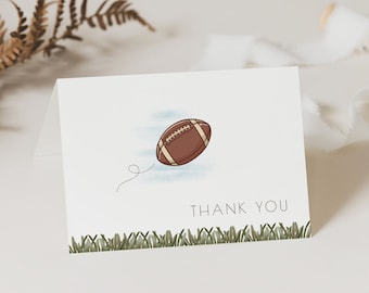 Football Theme Thank You Cards - Etsy