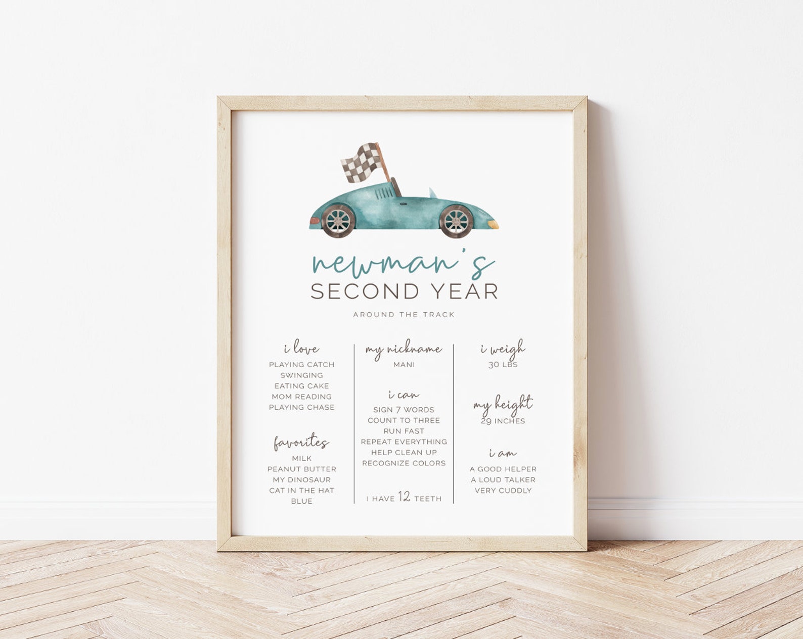 Two Fast Milestone Poster Second Year Sign Growing 2 Fast - Etsy
