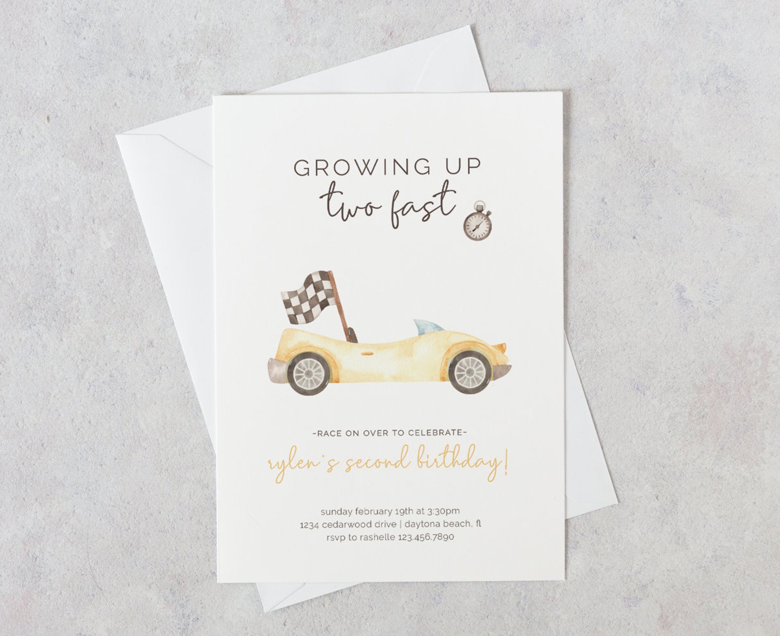 Growing up Two Fast Birthday Invitation Editable Template - Etsy
