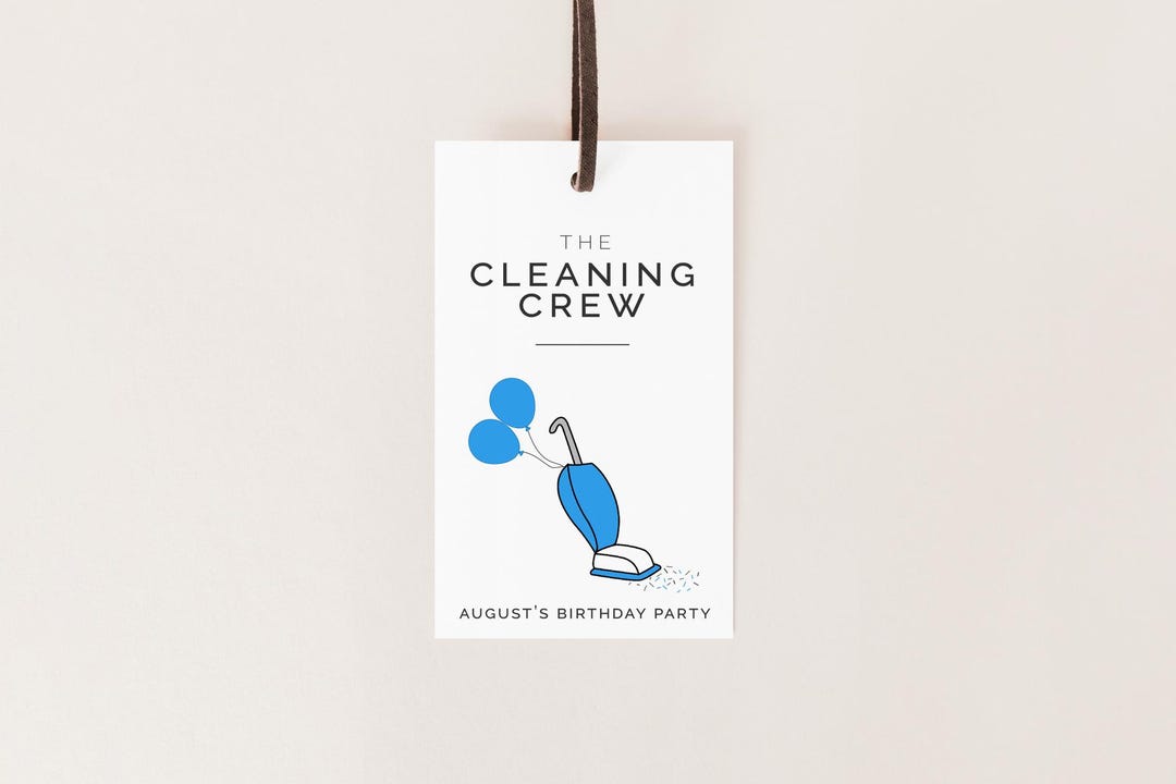 Cleaning Crew Pass, Editable Template, VIP Cleaners Crew Party, Vacuum ...