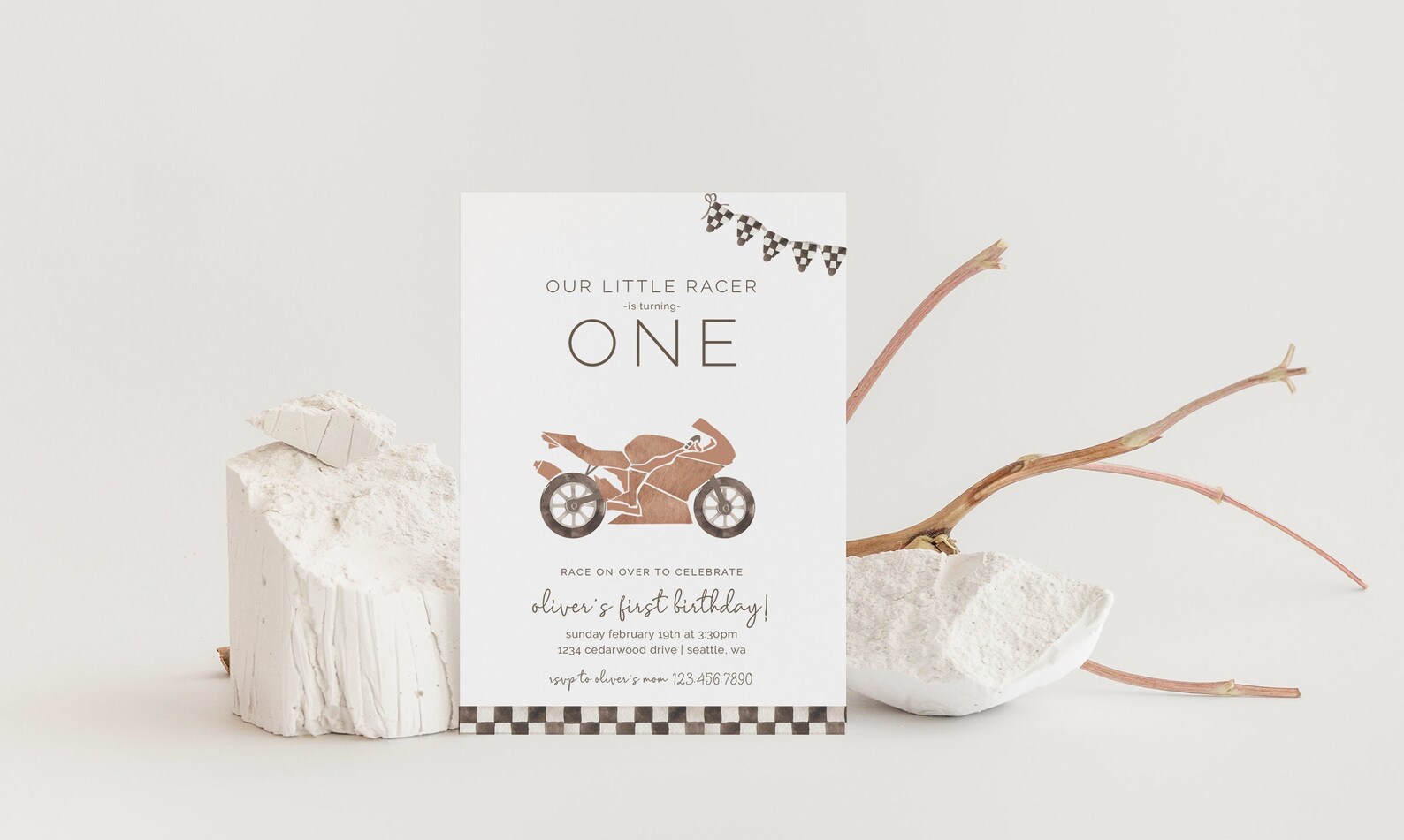 Street Motorcycle Birthday Invitation Editable Template Road - Etsy