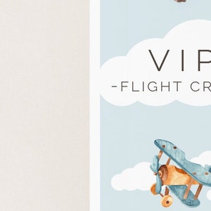 Airplane VIP Flight Crew, Editable Template, Vintage Plane Party Extra ...
