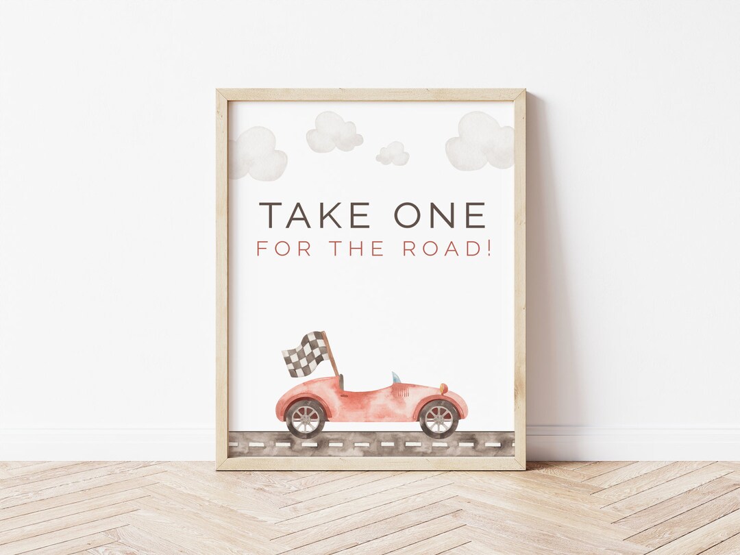 Race Car Favor Sign, Editable Template, Racing Favor Table Sign, Two ...