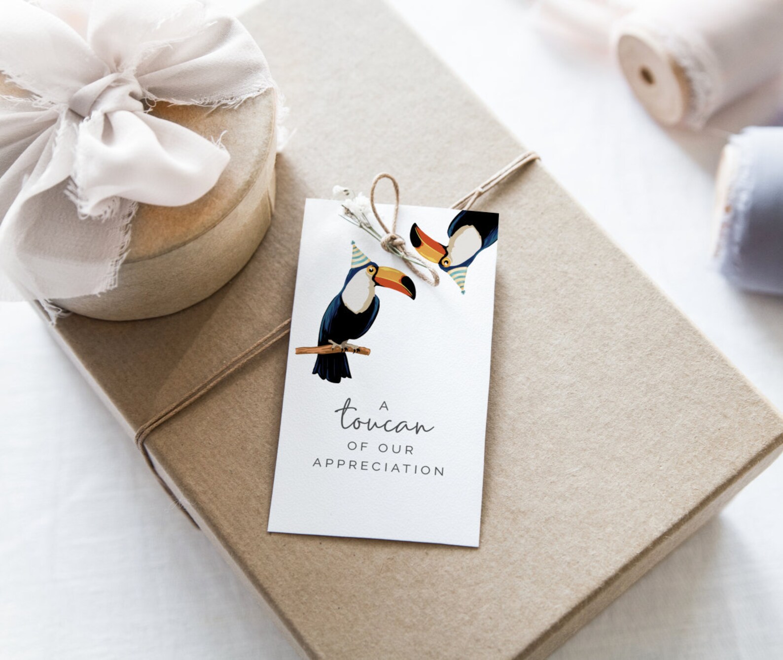 BOY Toucan Thank You Labels, Editable Template, Twin Boys, Twocan Party ...