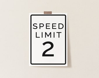 Speed Limit Sign - Etsy