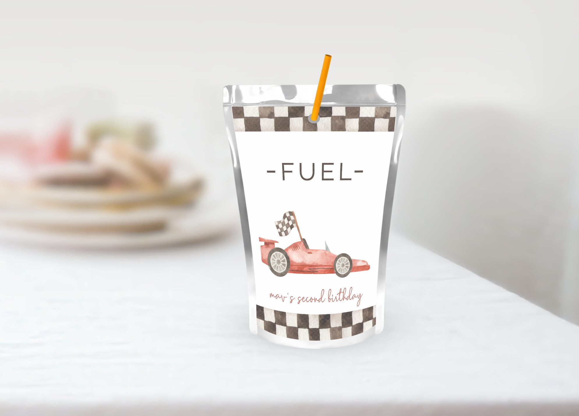 Two Fast Juice Drink Labels Editable Template Fuel Vintage - Etsy