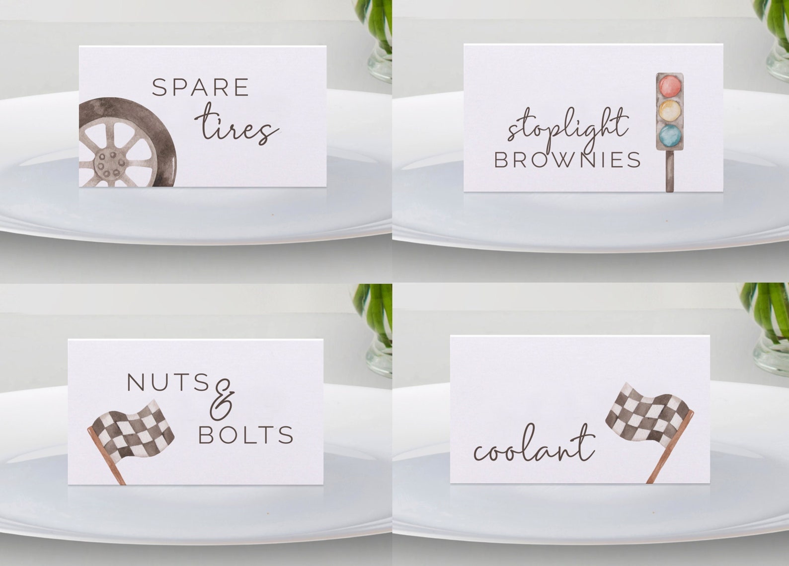 Racing Food Tent Labels Editable Template Vintage Racing - Etsy