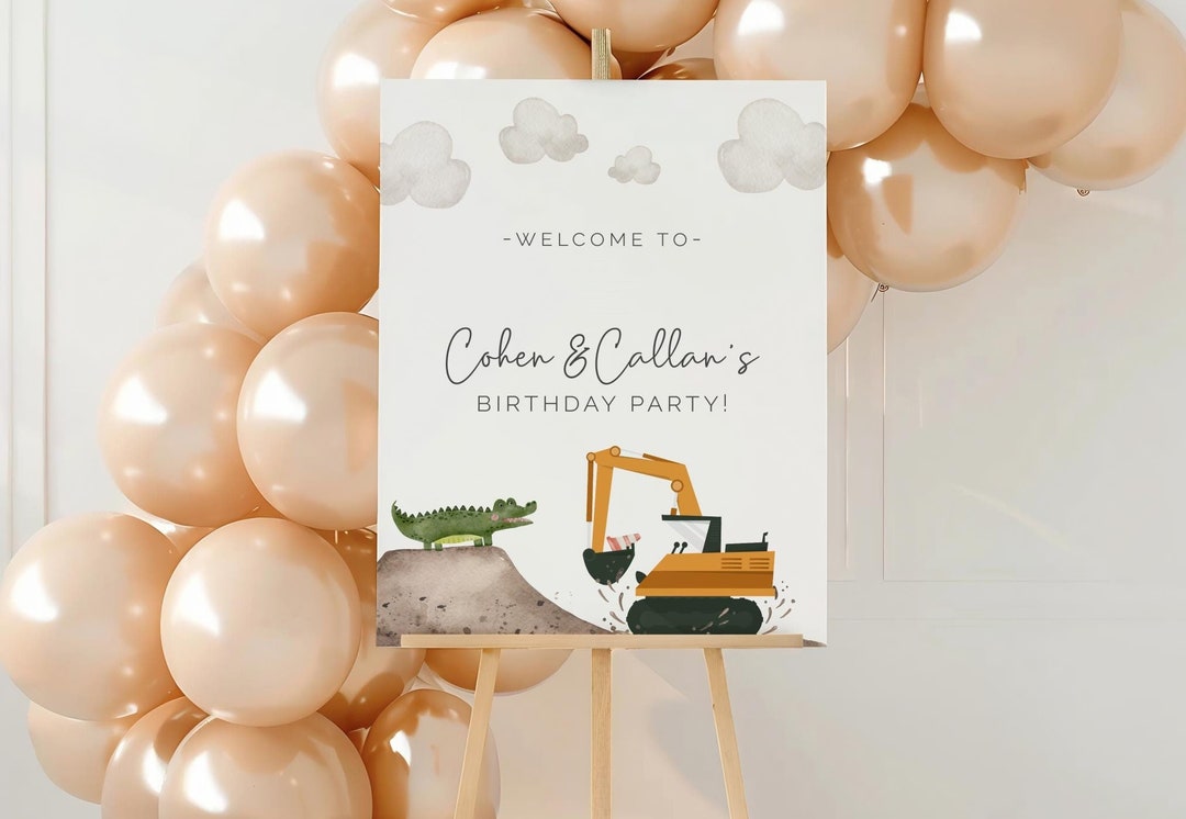 Vators and Gators Joint Welcome Sign, Editable Template, Siblings ...