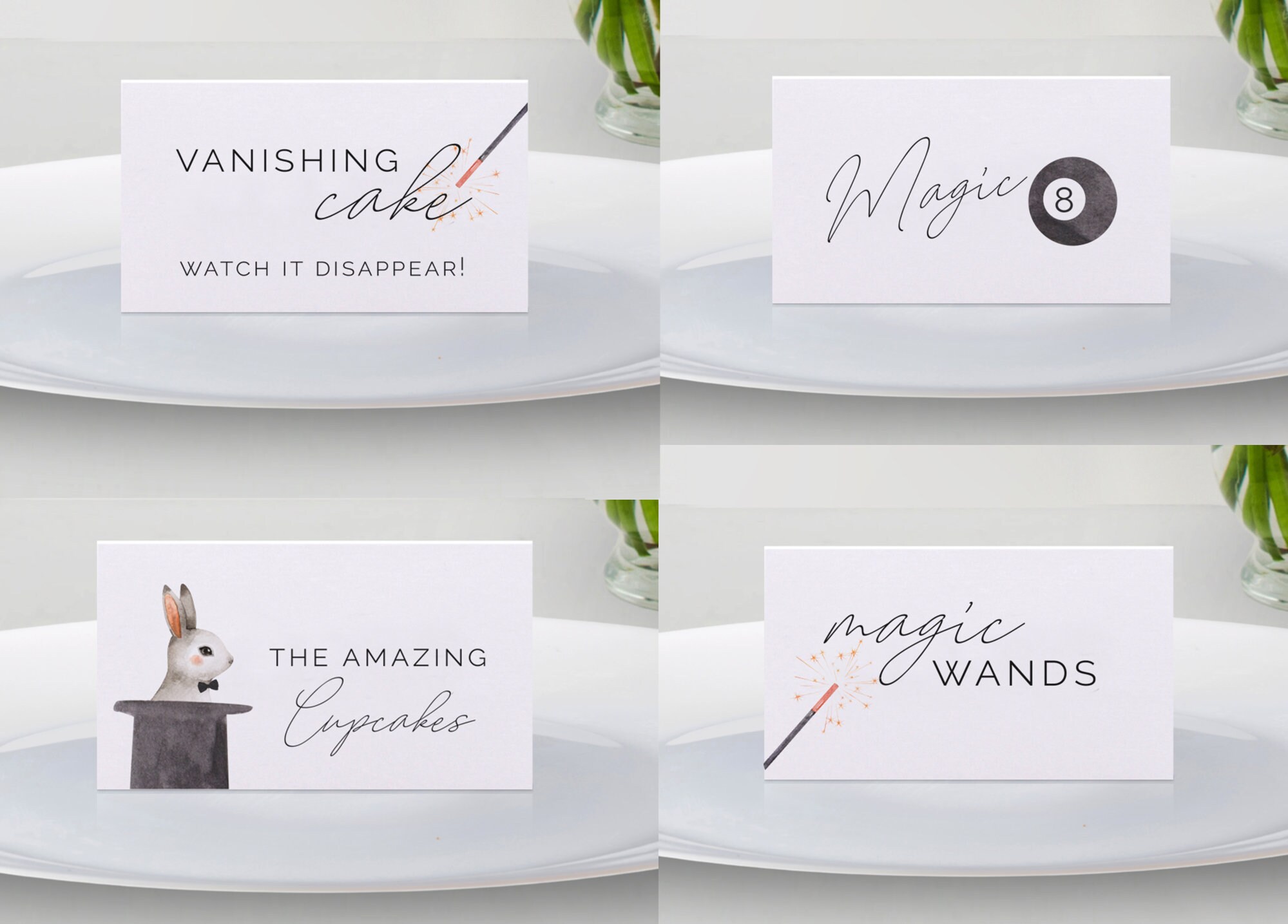 Magic 8 Ball Birthday Bundle Set Editable Template Magic 8th - Etsy