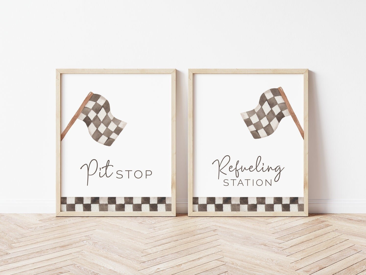 Pit Stop Table Sign, Refueling Station Sign, Editable Template, Fueling ...