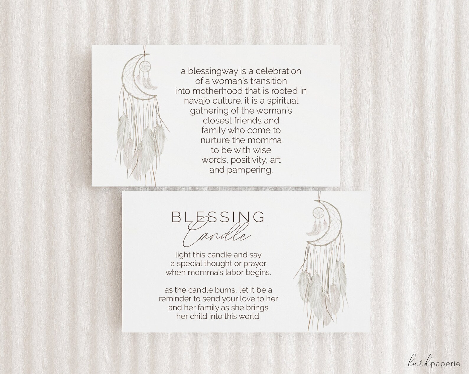 Blessingway Candle Labels Editable Template Blessing Way | Etsy