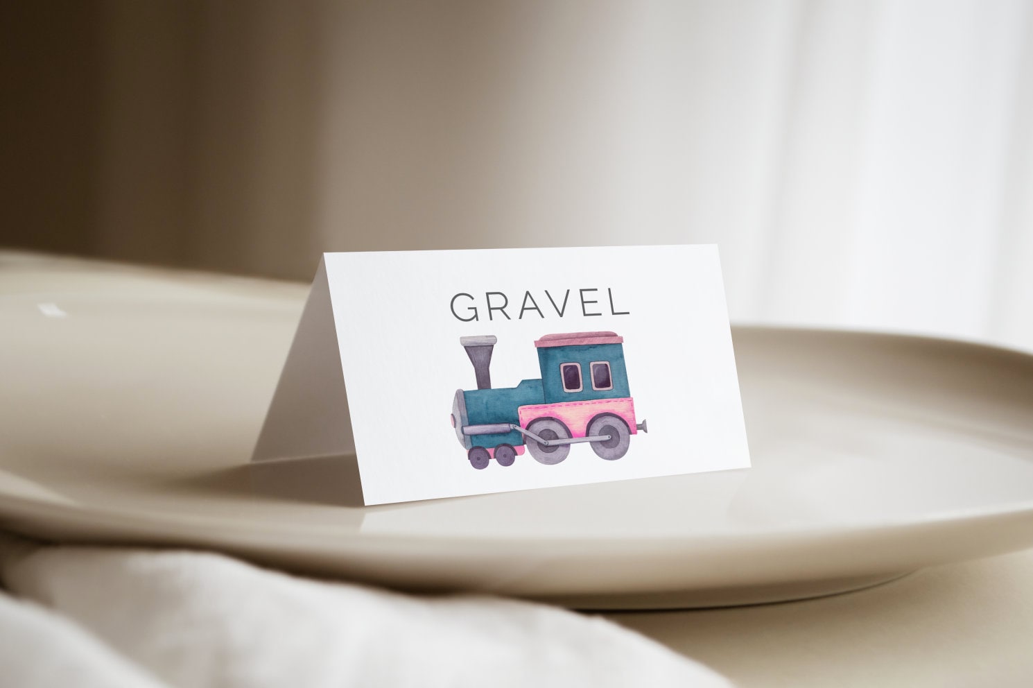 GIRL Train Theme Food Tent Labels, Editable Template, Steam Locomotive ...