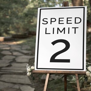 Speed Limit Sign, Editable Template, Two Fast Two Curious, Printable ...