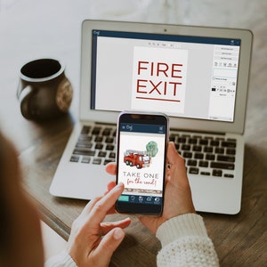 Firetruck Table Signs, Firefighter Theme Signs, Editable Template, Fire ...