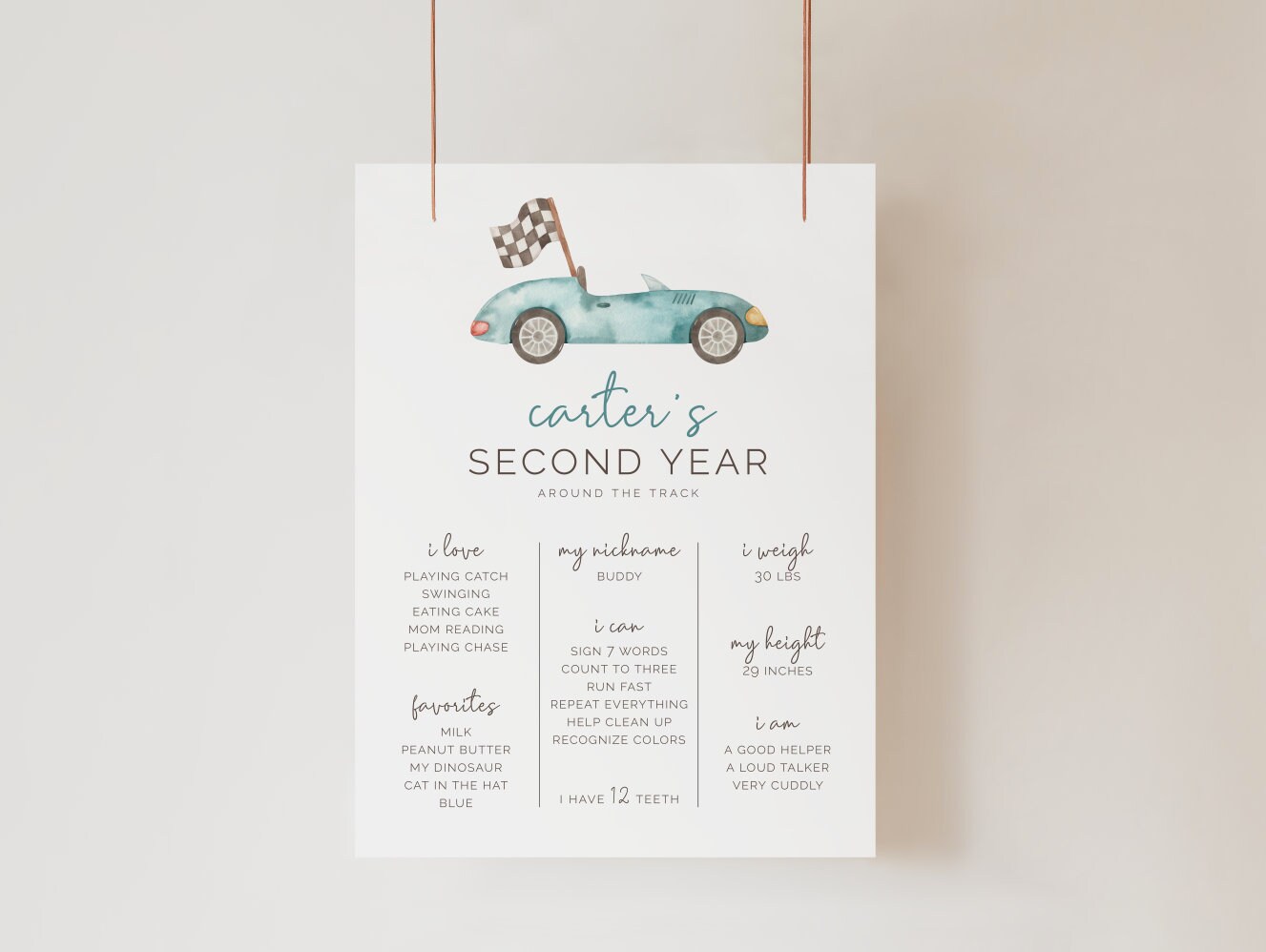 Two Fast Milestone Poster Second Year Sign Growing 2 Fast - Etsy
