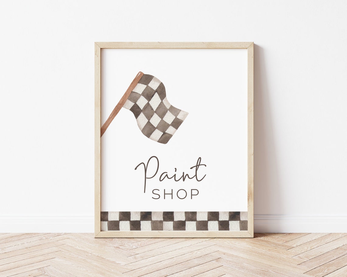 Racing Table Signs Race Car Theme Signs Editable Template - Etsy