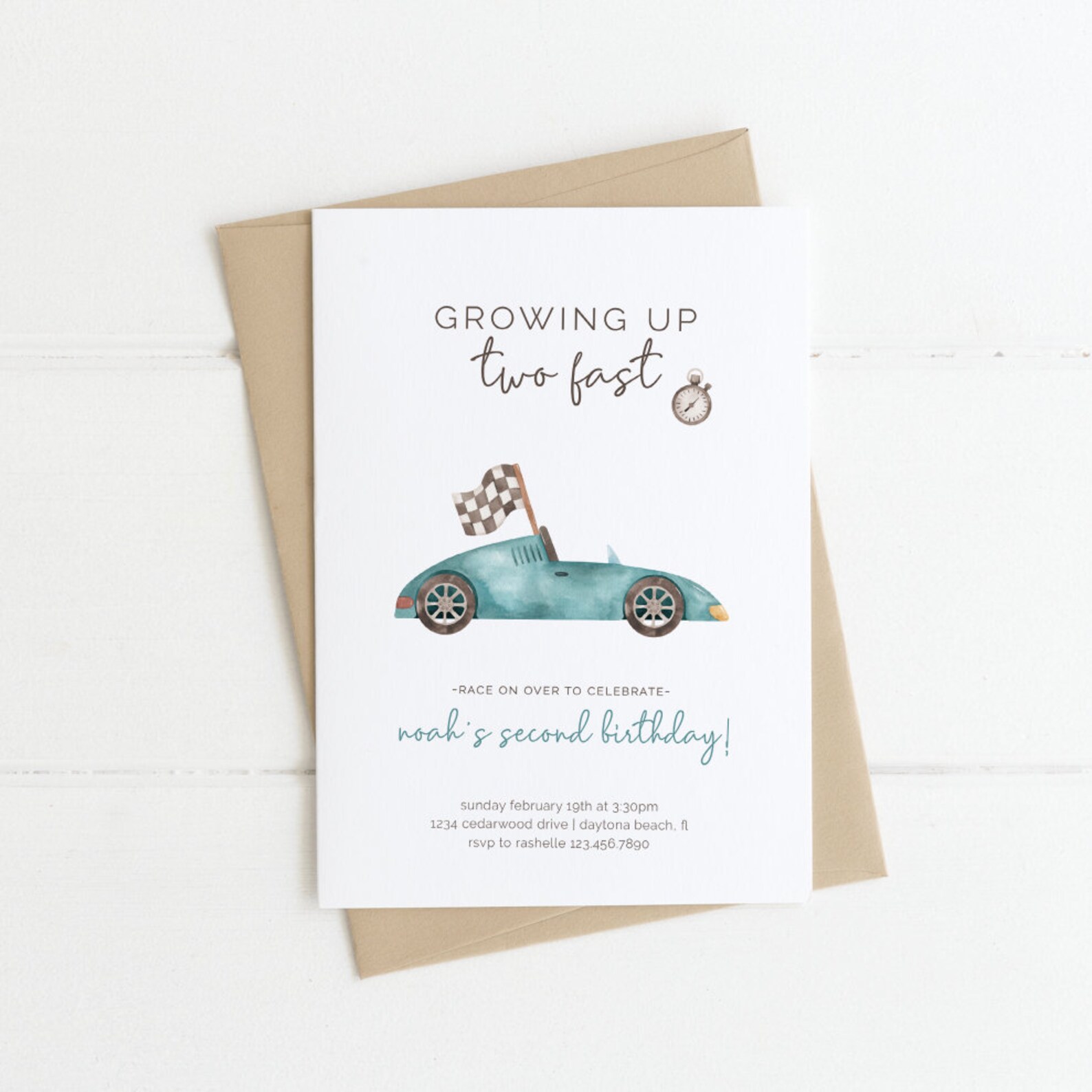 Growing up Two Fast Birthday Invitation Editable Template - Etsy