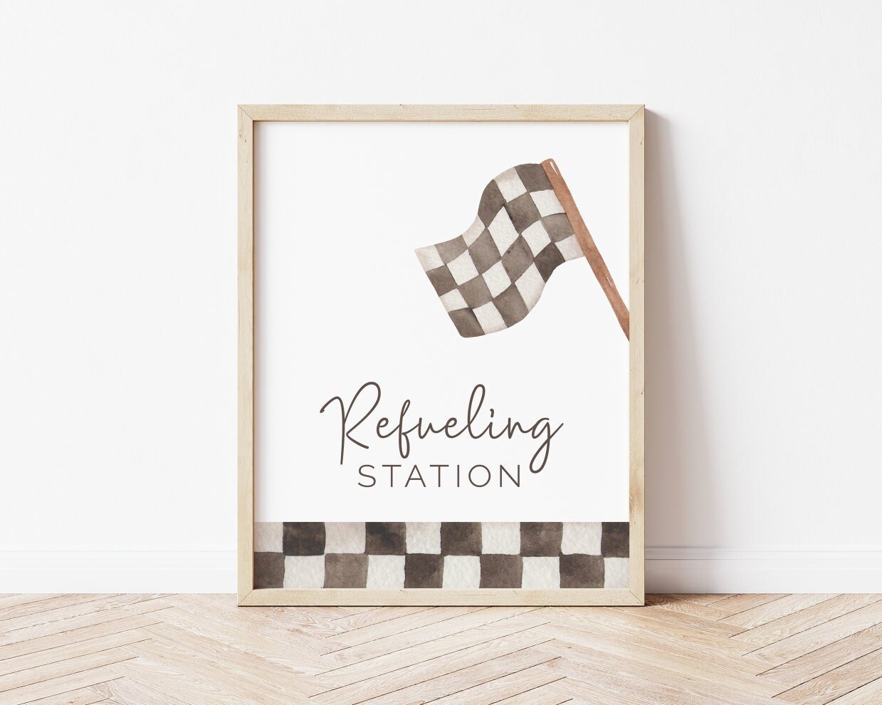 Refueling Station Table Sign Editable Template Fueling - Etsy