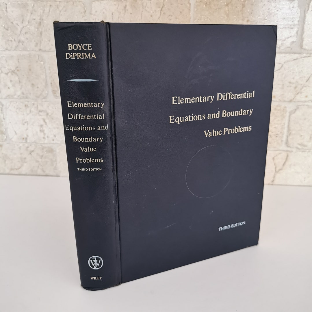 1977 Elementary Differential Equations Textbook, Vintage Boundary Value ...