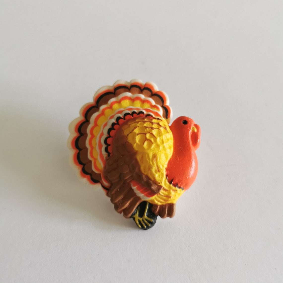 Vintage Thanksgiving Turkey Pin Hallmark Cards Harvest - Etsy