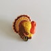 Vintage Thanksgiving Turkey Pin Hallmark Cards Harvest - Etsy