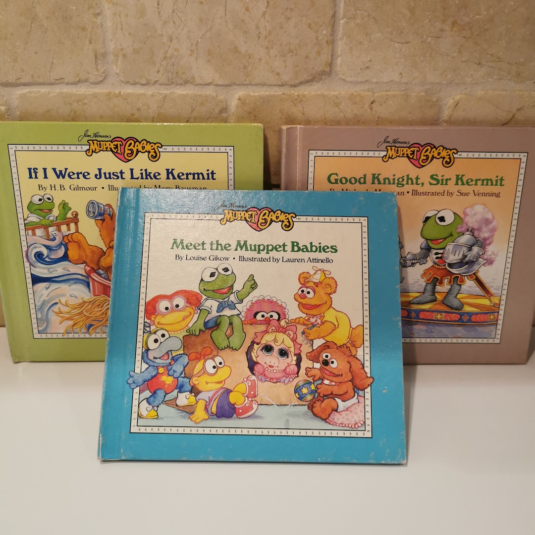 Muppet Babies Books Set of 3 Vintage Jim Henson Kids Stories Miss Piggy ...