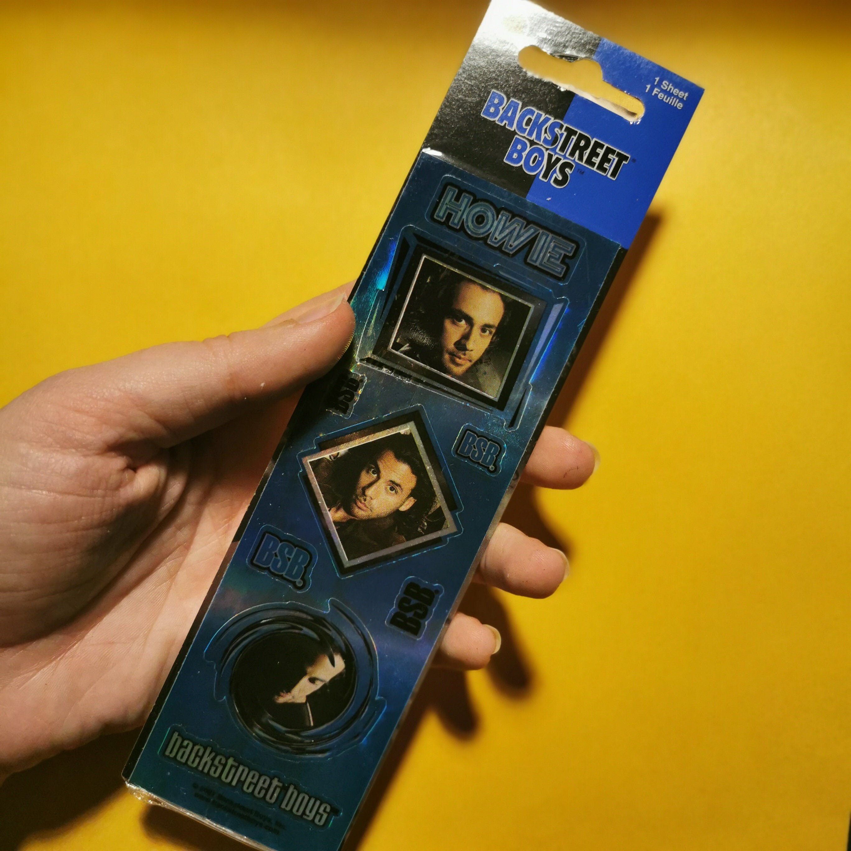 Sandy Lion 2001 BSB Licensed Stickers Deadstock Vintage Backstreet Boy ...