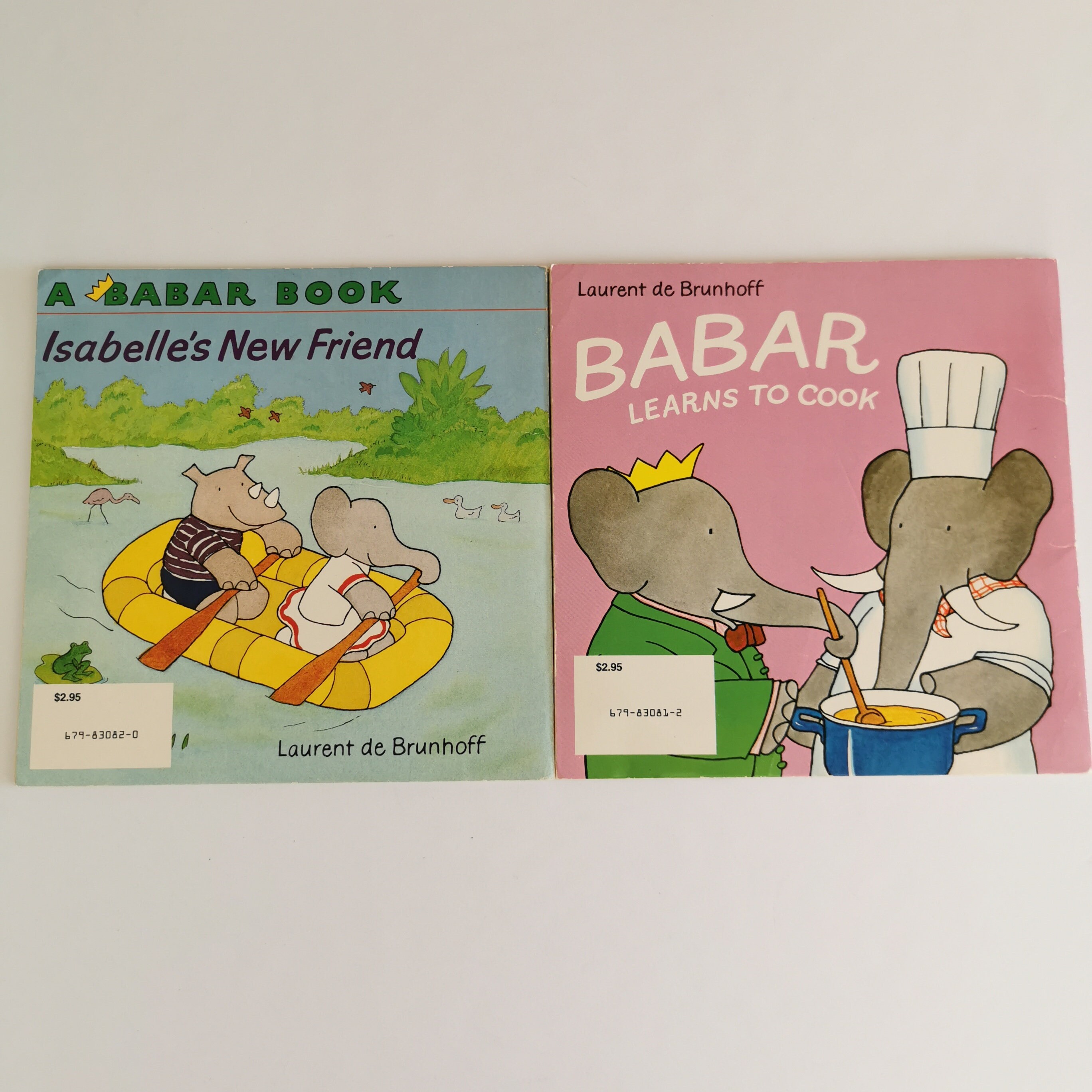 Pair of Babar the Elephant Books 90s Kids Stories Illustrated - Etsy