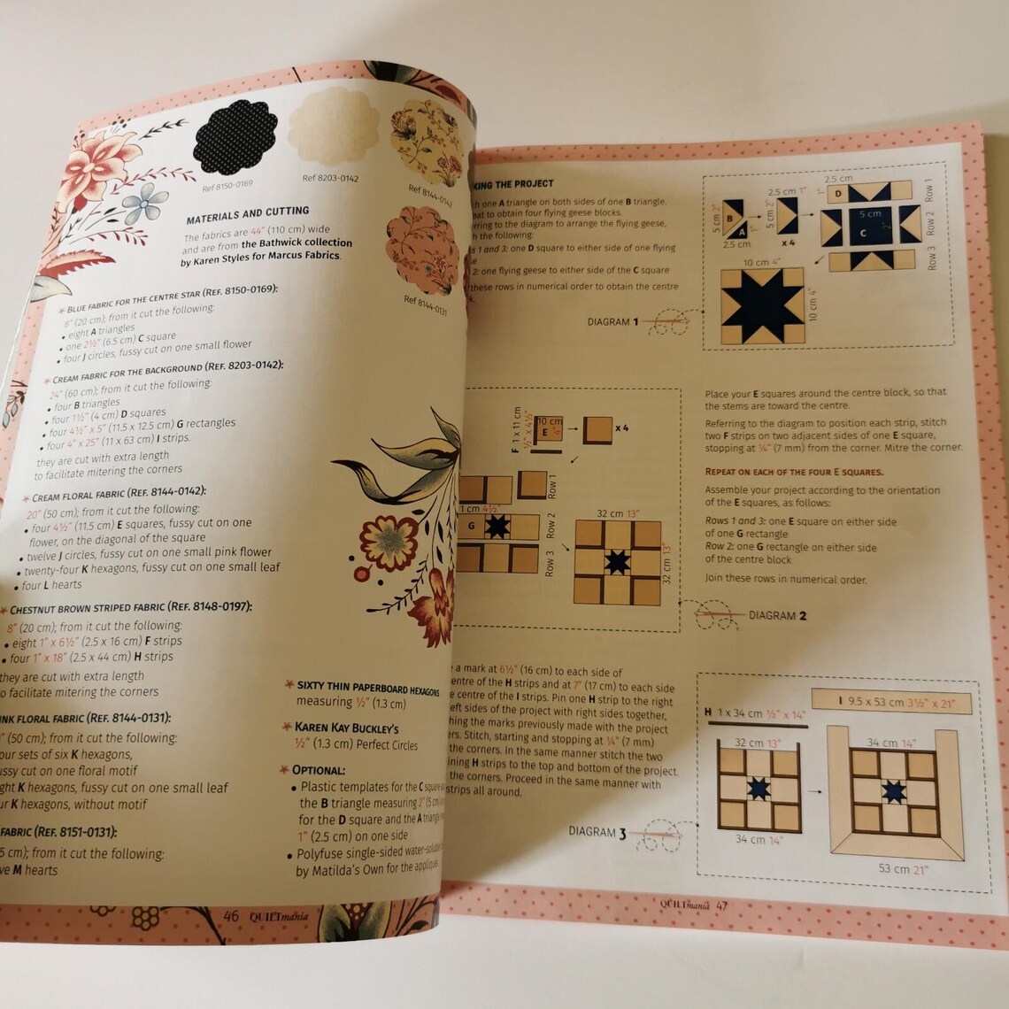 Quiltmania Magazine Quilt #123 Issue 2018 Crafts Quilting Patterns ...