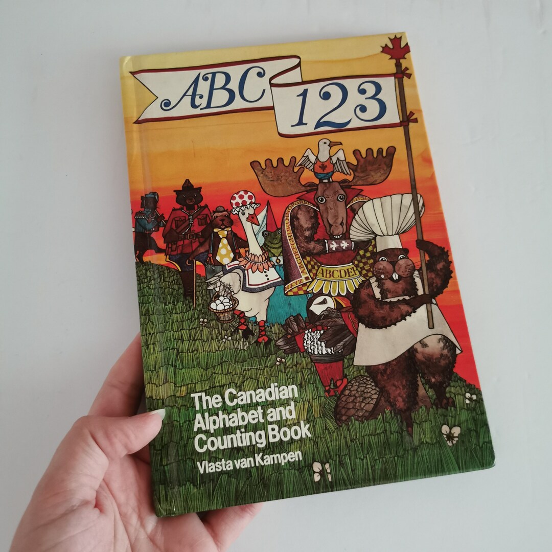 1982 Canadian Alphabet and Counting Book Illustrated Learning Read ...