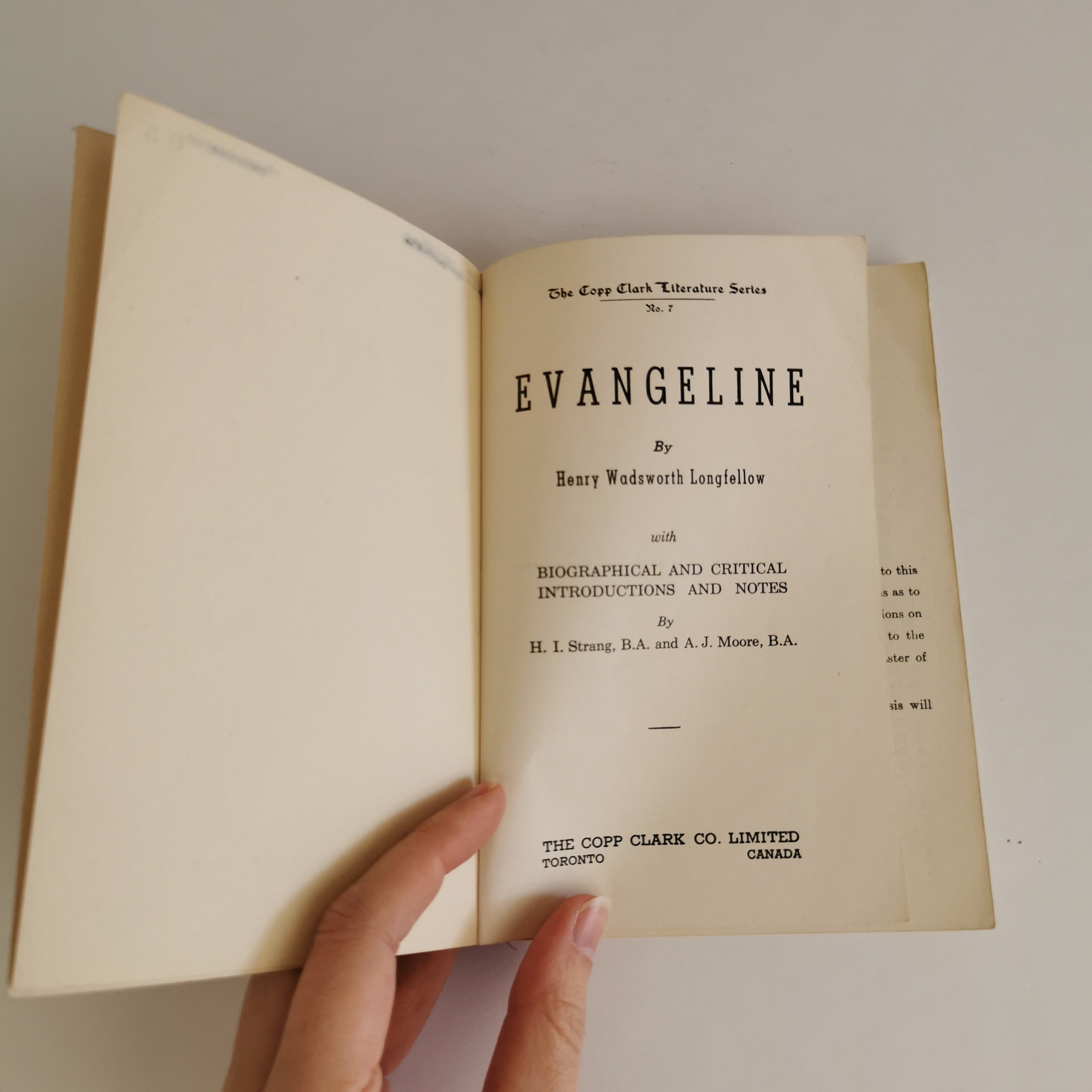 1915 Evangeline by Longfellow Poetry Book Copp Clark School - Etsy