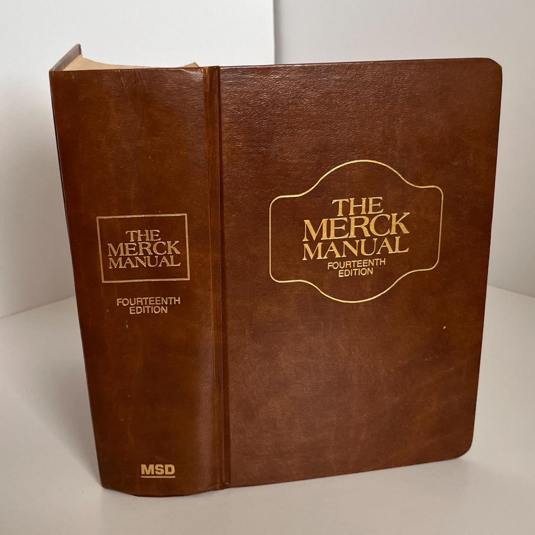 1982 Merck Manual of Diagnosis & Therapy, Hardcover 14th Edition ...