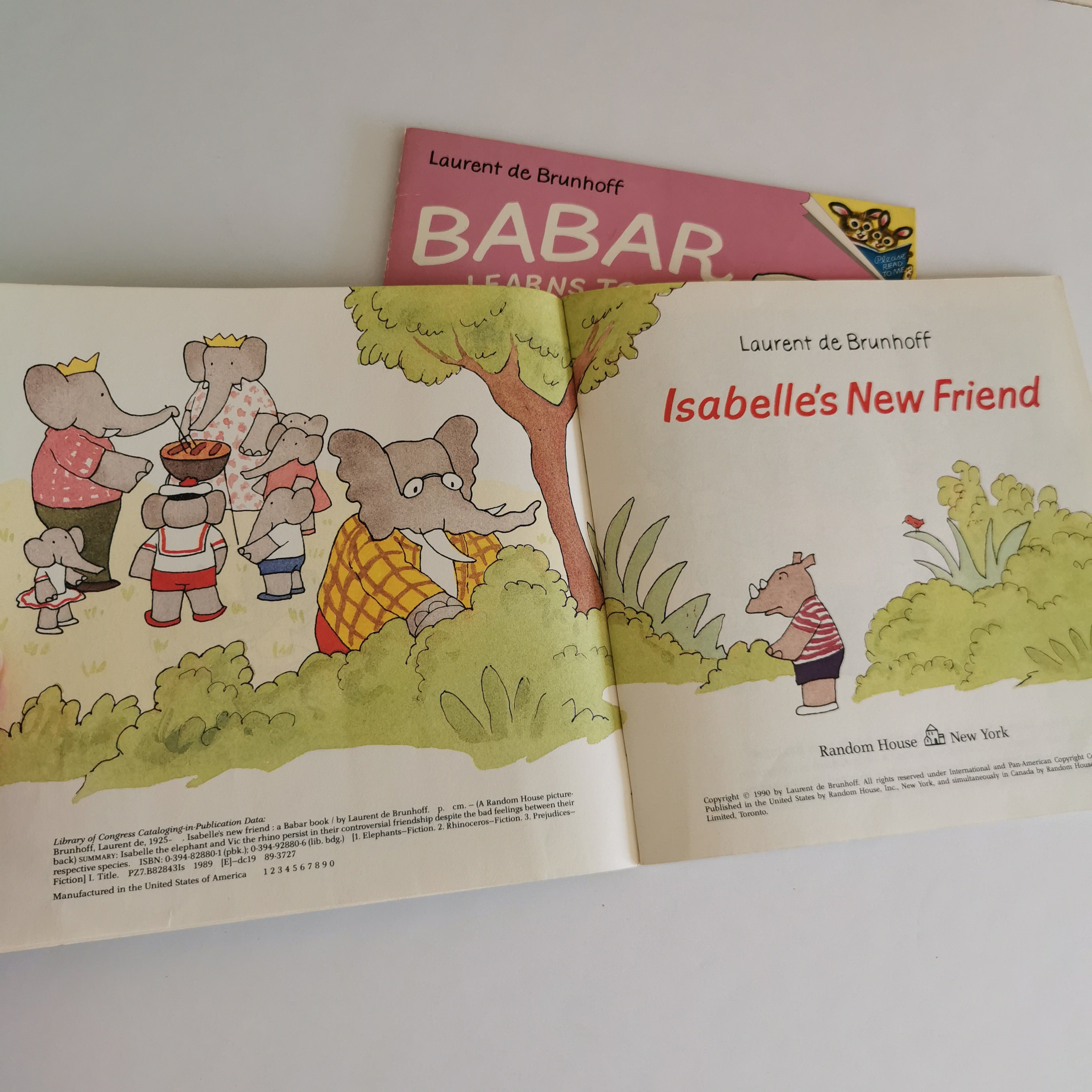 Pair of Babar the Elephant Books 90s Kids Stories Illustrated - Etsy