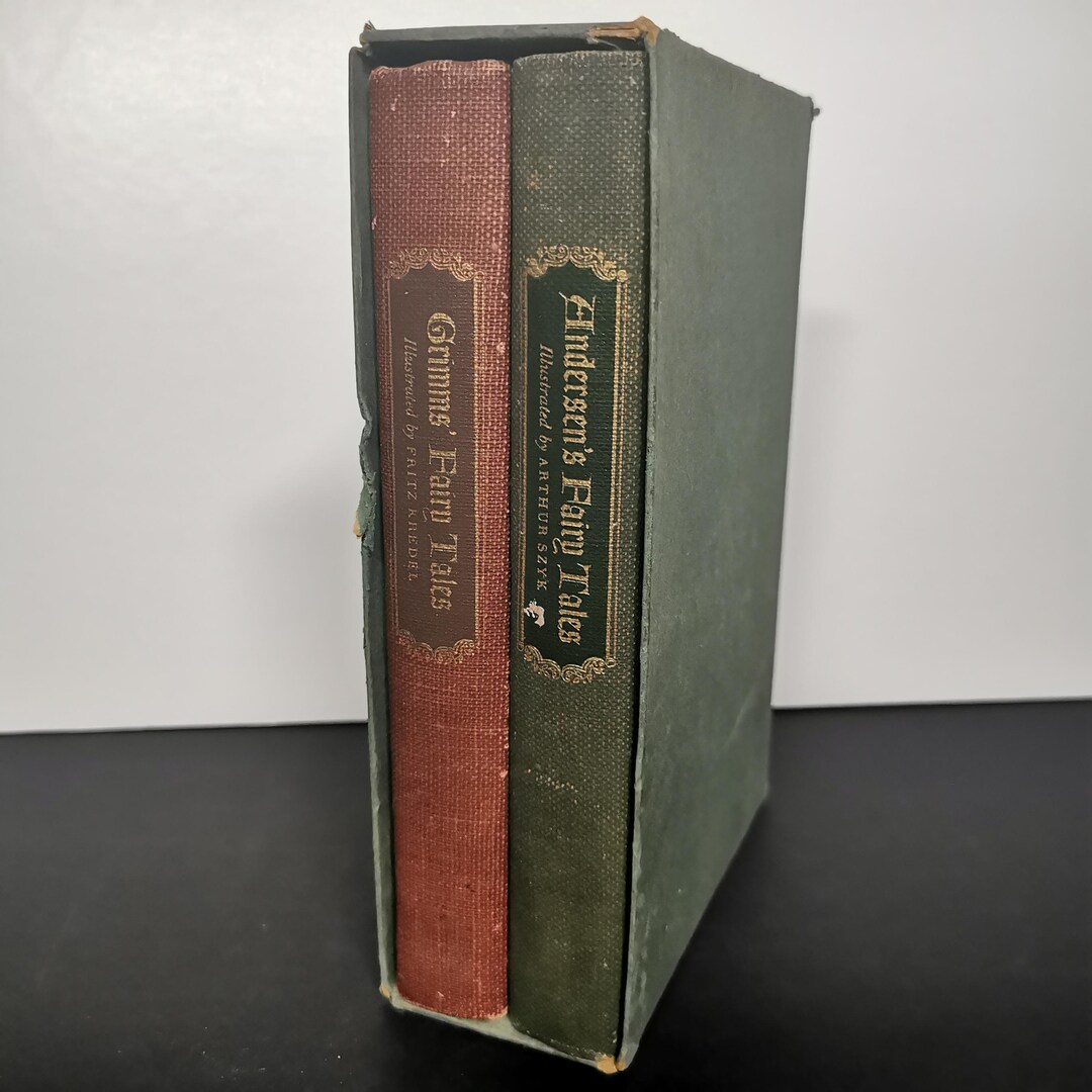 1940s Fairy Tale Boxed Book Set by Kingsport Press, Brothers Grimm ...