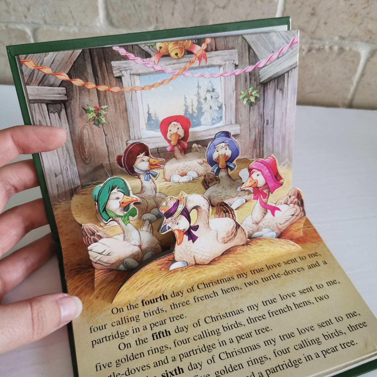 Twelve Days of Christmas Pop-up Storybook DAMAGED Vintage - Etsy